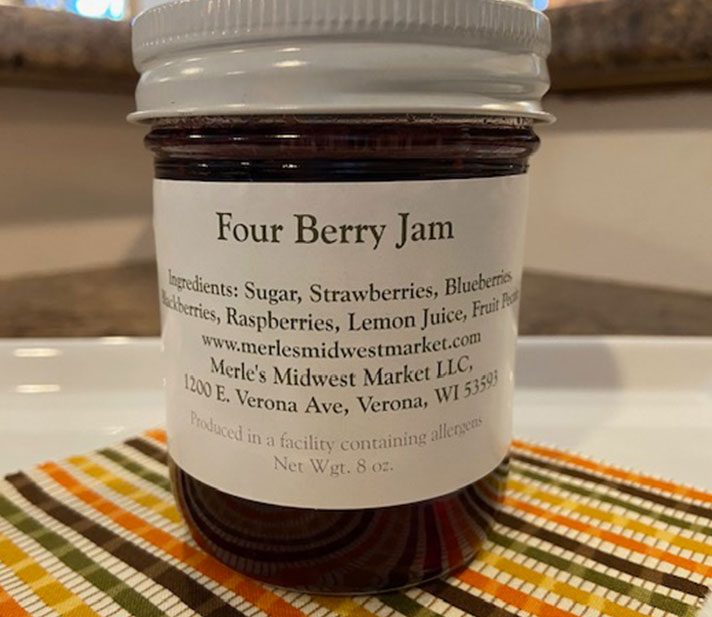 Four Berry Jam - Merle’s Midwest Market, LLC.